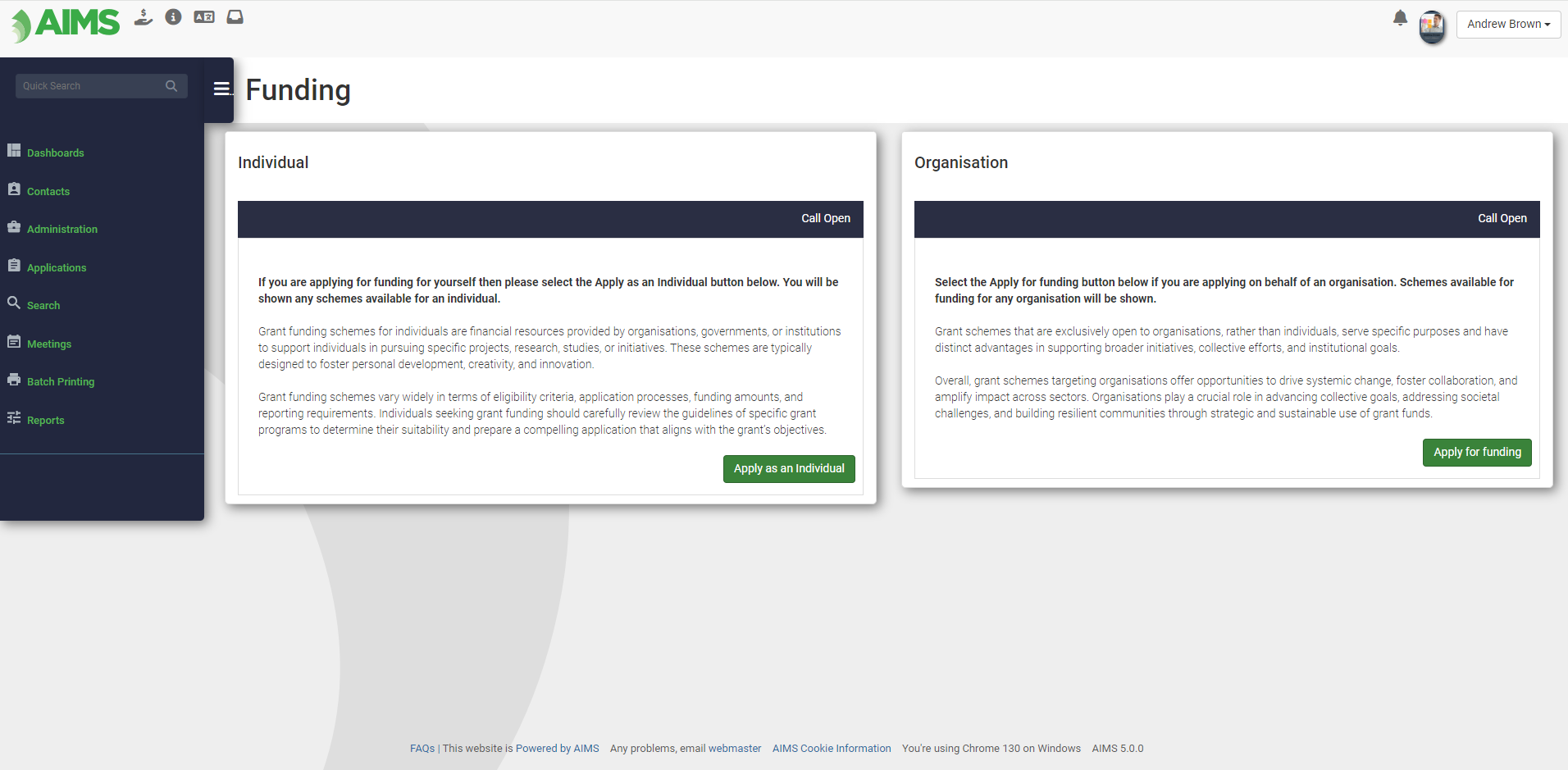 Projectplatform voor Subsidies - AIMS Software Ltd